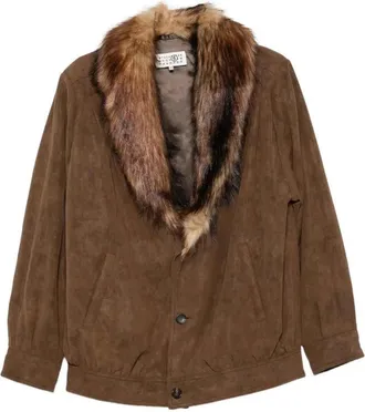 Maison Margiela Veste &agrave; col en fausse fourrure