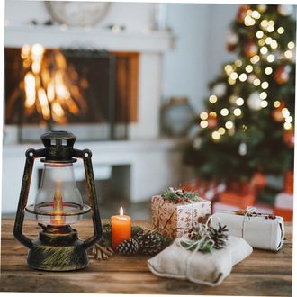 Valiclud 6stücke Teiliges Retro-led Leuchtende Bronzefarbene Miniatur-Dekoration Beleuchtete Weihnachtsschmuck-Lichter Für Tannenbaum Und Raumgestaltung Langle