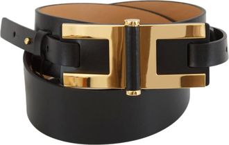 Elisabetta Franchi Femme, Accessoires, Noir, Taille: L Cintura 100% Leather