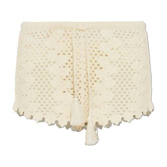 Poss&eacute; Posse - Shorts Saskia en Coton - Femme - Shorts - Beige - Taille: 36 FR