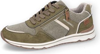 Dockers by Gerli Herren Low-Top Sneaker, M&auml;nner Halbschuhe,Strassenschuhe,Sportschuhe,Freizeitschuhe,Turnschuhe,Laufschuhe,Oliv,43 EU