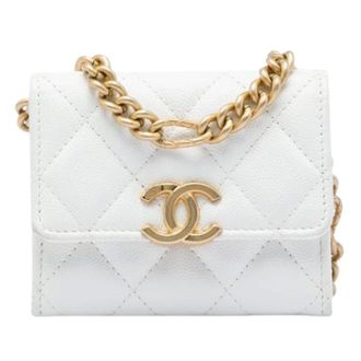 Chanel Pre-owned Vintage Mini Flap Crossbody - Femme - Pre-owned - Blanc - Taille: ONE Size