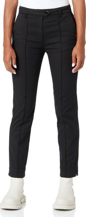 Love Moschino Moschino Damen Rubber Label Casual Pants, Schwarz, 40 EU