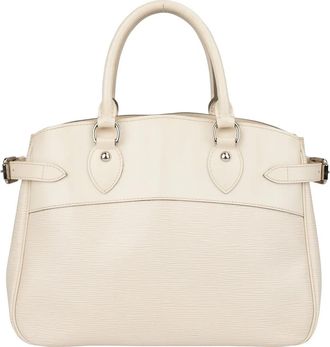 Louis Vuitton Crossbody Bags - Louis Vuitton Blanc Epi Leather Passy Handbag - Gr. unisize - in Weiß - für Damen
