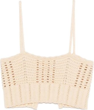 Forte_Forte Femme, Tops, Beige, Taille: 40 FR Knitted Crop Top