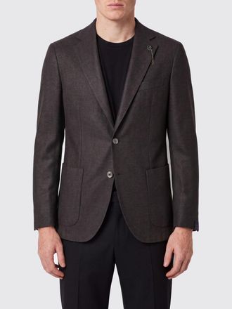 Santaniello Klassischer einreihiger -Blazer aus Wollmischung mit aufgesetzten Taschen