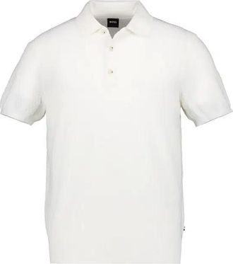 HUGO BOSS Herren Polo-Shirts wei&szlig;