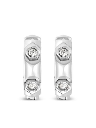 Philipp Plein boucles doreilles en acier inoxydable - Argent