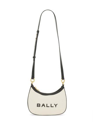 Bally Logo-Embellished Organic Cotton Shoulder Bag - Ivory