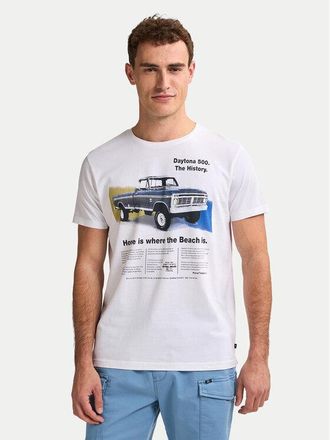 Petrol Industries T-Shirt M-1050-TSR604 Wei&szlig; Regular Fit