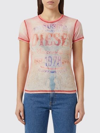 Diesel T-Shirt DIESEL Femme couleur Rose