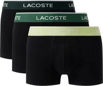 Lacoste Homme, Sous-v&ecirc;tements, Noir, Taille: S Tripack Boxers Cotton Trunk