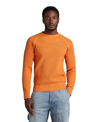 G-Star G-Star Homme Pull en Maille Engineered, Orange (orange D24456-D465-1018), XXL
