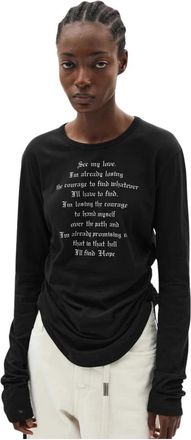 Ann Demeulemeester Femme, Tops, Noir, Taille: 38 FR Ann Demeulemeester T-shirts et Polos Noir