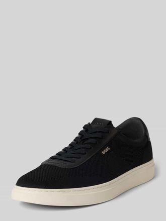 HUGO BOSS Low Top Sneaker mit Echtleder-Besatz Modell KIERAN