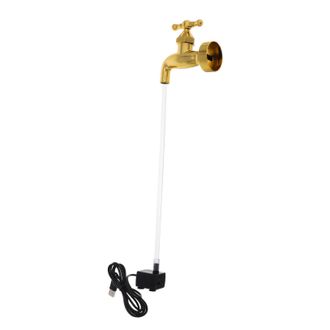 Milisten Schwebender Kleiner Wasserhahn Tischbrunnen Für Drinnen USB Betriebenes Wasserspiel Aus Kunststoff Dekorative Wasserfall Dekoration Für Büro Und Wohnu