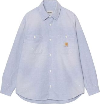 Carhartt Work in Progress Homme, Chemises, Bleu, Taille: M L/S Painter Shirt