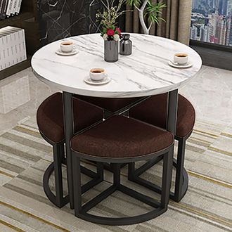 Generic Fr&uuml;hst&uuml;cksecke, runder Tisch mit St&uuml;hlen, Fr&uuml;hst&uuml;cksbar mit Tisch und St&uuml;hlen, moderner K&uuml;chentisch f&uuml;rs Abendessen