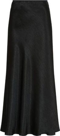 Maison Margiela Femme, Jupes, Noir, Taille: 38 FR Satin Midi Skirt