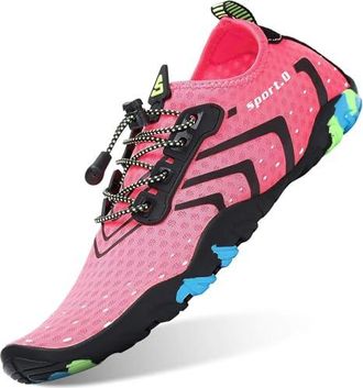 Saguaro Chaussures Aquatiques Homme Femme pour Sport Surf léger Respirant Water Shoes, A-rose, 39 EU