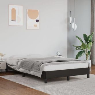 vidaXL Cadre de lit Noir 120x200 cm Similicuir