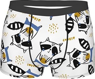 AOOEDM Ratons laveurs avec Biscuits Boxer pour Hommes