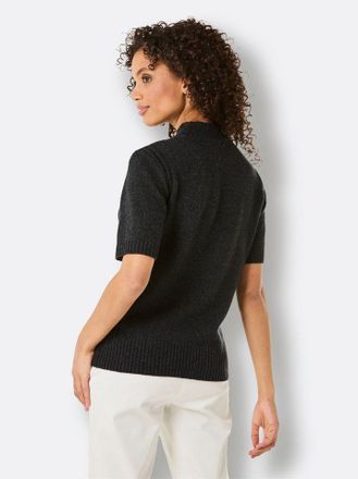 Cr&eacute;ation L Pullunder Merino-Kaschmir-Pullover Kurzarm Jersey