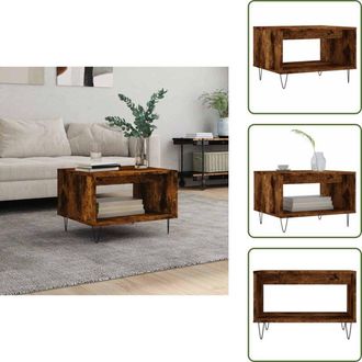 vidaXL The Living Store Couchtisch R&auml;uchereiche 60x50x40 cm Holzwerkstoff - Wohnzimmer Tisch