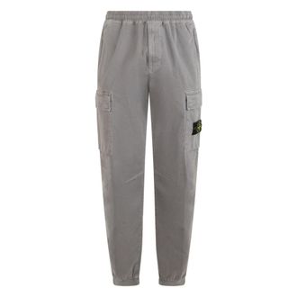 Stone Island Stretch Broken Twill Cargohose - - Trousers - Herren - Grau - W31