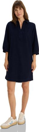 Cecil Damen 1408901 Cordkleid in Unifarbe, urban Dark Blue, XXL