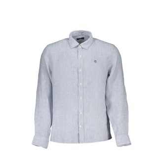 North Sails Leinenhemd Gestreift Langarm - - Shirts - Herren - Blau - S