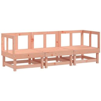 vidaXL Salon de jardin 3 pcs bois massif douglas
