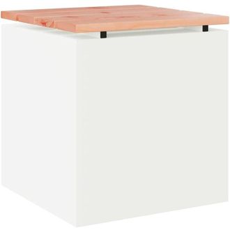 vidaXL Gartenbank Weiß 40 x 40 x 43 cm vidaXL