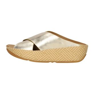 FitFlop Lulu Lux Cross Slide - - Shoes - Damen - Gelb - 42 EU