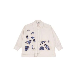 Mii Femme, Blouses et Chemises, Blanc, Taille: 40 FR Shirt Wit