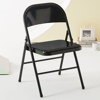 Generic Tragbare Klappstühle mit Rückenlehne - stapelbarer Stahlrahmen Metallstühle für Veranstaltungen Hochzeiten, Partys und Bürogebrauch - handelsübliche Q