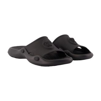 Versace Mens Sculptural Molded Sandals Black Plastic