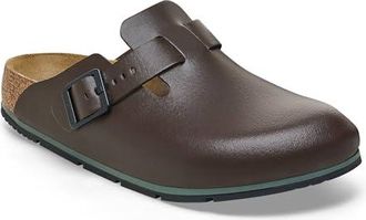Birkenstock Boston Pro Sabots en cuir - Chaussures de travail certifi&eacute;es de haute qualit&eacute; pour la m&eacute;decine, la restauration et le service, Java, 41 EU Schmal