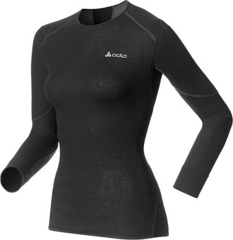Odlo 15000 Crew Neck L/S - - Sport - Damen - Schwarzk - XL