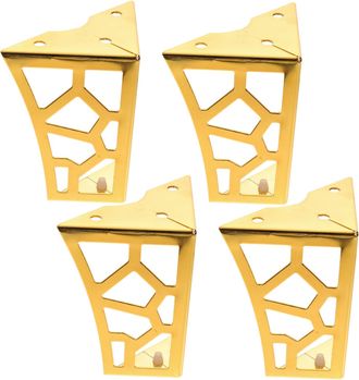 SOLUSTRE Hohopeti 4 St&uuml;ck Ausgeh&ouml;hlte M&ouml;belf&uuml;&szlig;e aus Eisen Stabile M&ouml;belst&uuml;tzf&uuml;&szlig;e mit Gummisohlen Universelle Metallbeine f&uuml;r Sofa Schrank Couchtisch und Stuhl