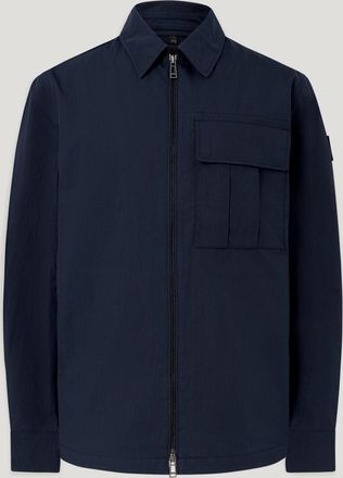 Belstaff Surchemise Cargo Pour Homme Compact Technical Cotton Bleu Encre Fonc&eacute; 2xl