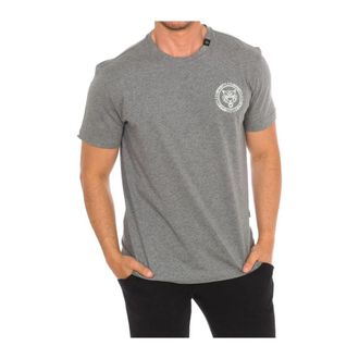Plein Sport T-Shirt mit kurzem &Auml;rmel und Markendruck - - Sport - Herren - Grau - S