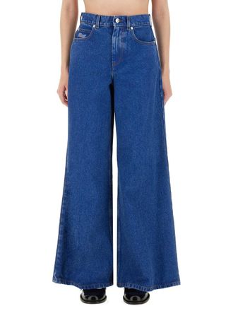 Marni Wide Leg Denim Jeans - Blue