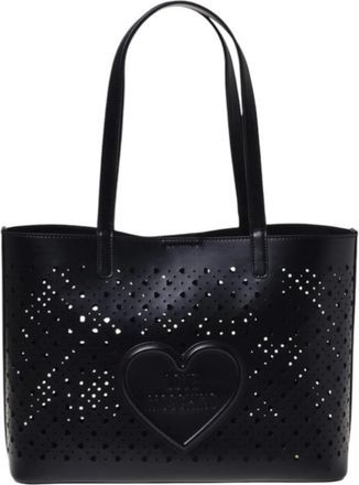Love Moschino Femme, Sacs, Noir, Taille: ONE Size Heart Cutout Tote