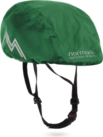 Normani Fahrradhelm Regen&uuml;berzug mit reflektierenden Elementen, verstellbar und wasserdicht Olive OneSize