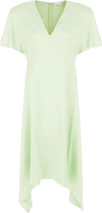 Stella McCartney Femme, Robes, Vert, Taille: 40 FR Robe Midi