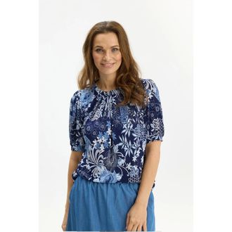 In Front IN Front, Femme, Blouses et Chemises, Bleu, Taille: 46 FR Blouses