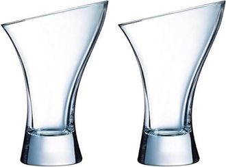 Arcoroc ARC E5613 Jazzed Eisbecher, Eisschale, 410ml, Glas, transparent, 6 Stück (Packung mit 2)