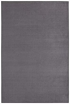 BT Carpet Softvelours Teppich Bare Dunkelgrau, 140x200 cm