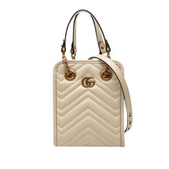 Gucci Mini sacoche matelass&eacute;e Pre-owned - Femme - Pre-owned - Beige - Taille: ONE Size